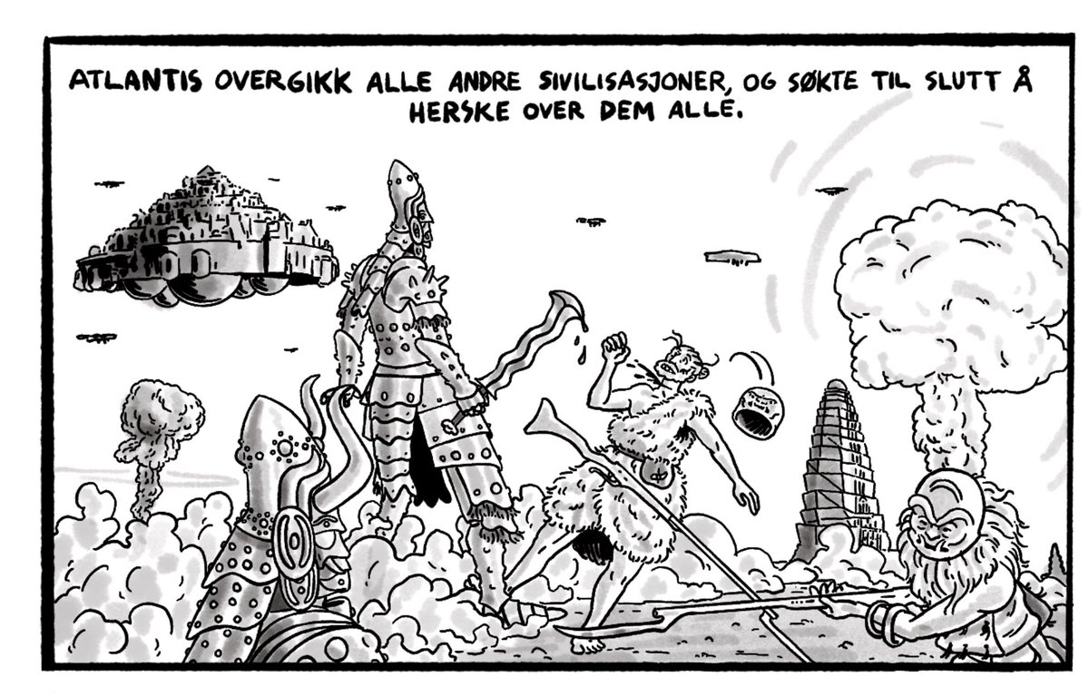 Einherjar_manga on Twitter: "Some Atlantean warriors from my comic book, Ultima Thule, which I’m ...