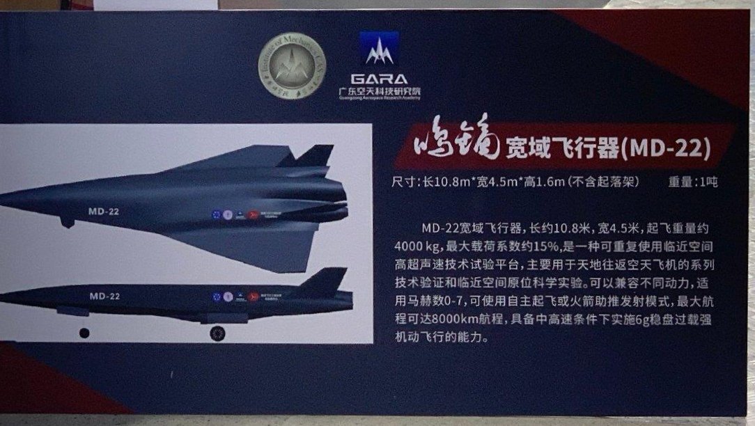 彩云香江 on Twitter: "China's reusable wide-range high-speed aircraft MD-22, 7 times the speed of ...