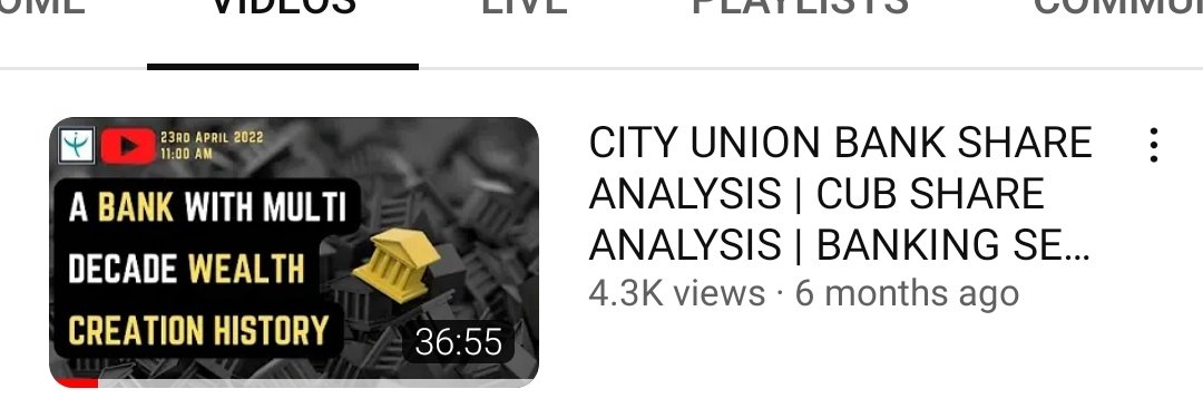 These 5-6 videos on banks and financials done on my YouTube channel in ...