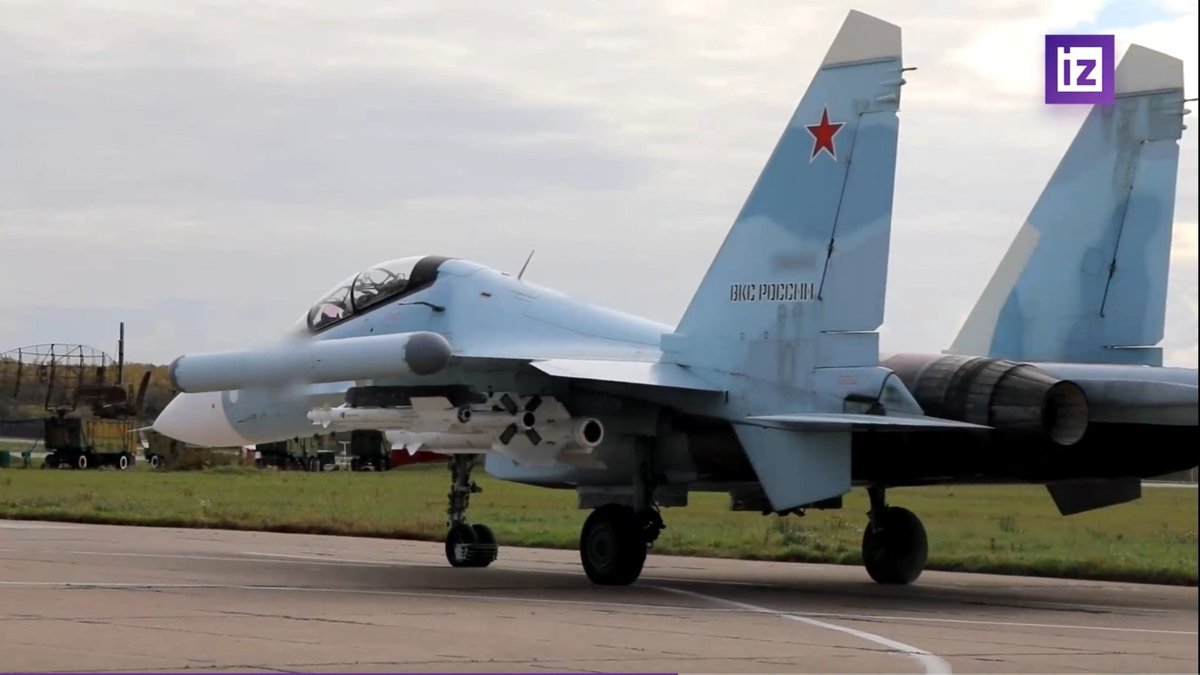 Guy Plopsky on Twitter: "New footage of a VKS Su-30SM armed with Kh-29T-series TV-guided air-to ...