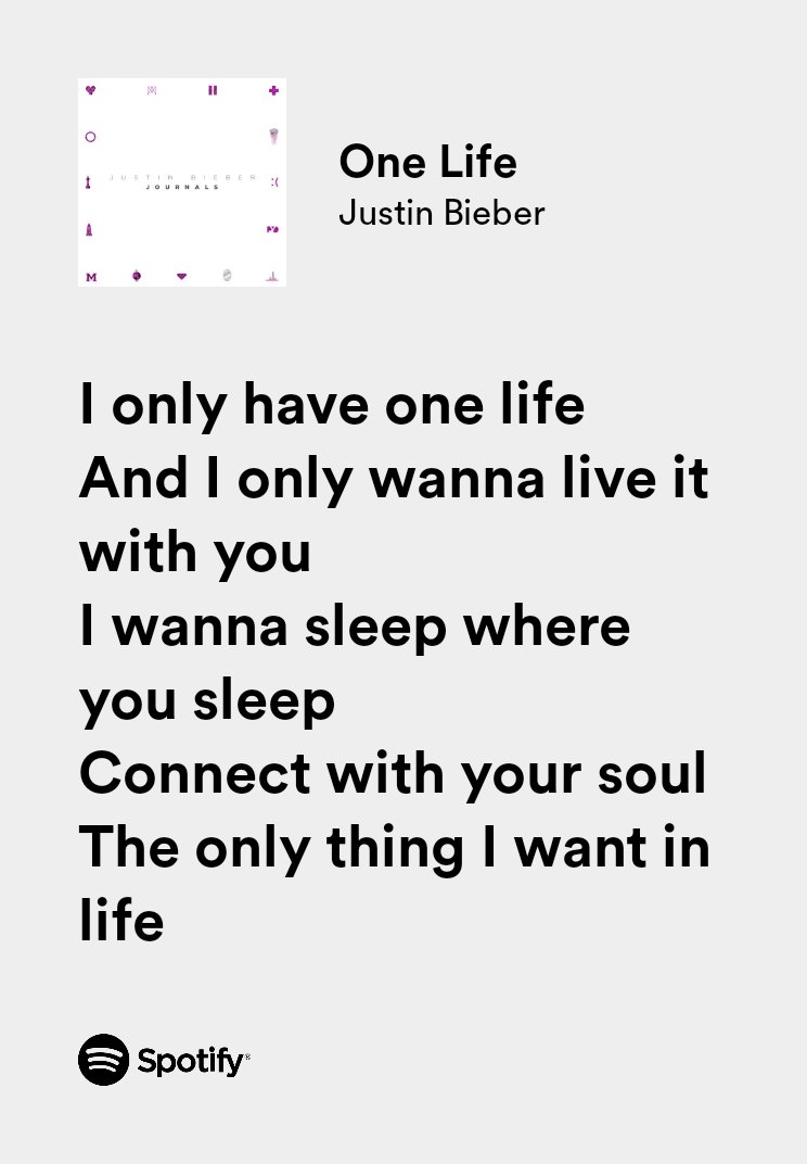 Justin Bieber One Life Cover