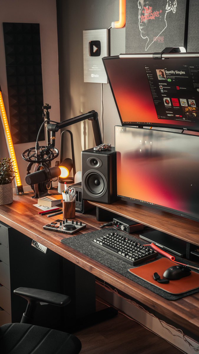Andres Vidoza on Twitter: "The Dream Desk Setup 🤓 Well, I made a video about it so here it is ...