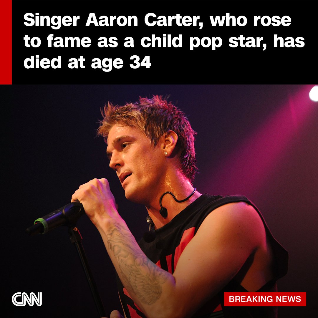 Singer Aaron Carter, who rose to fame as a child pop star, has died at ...