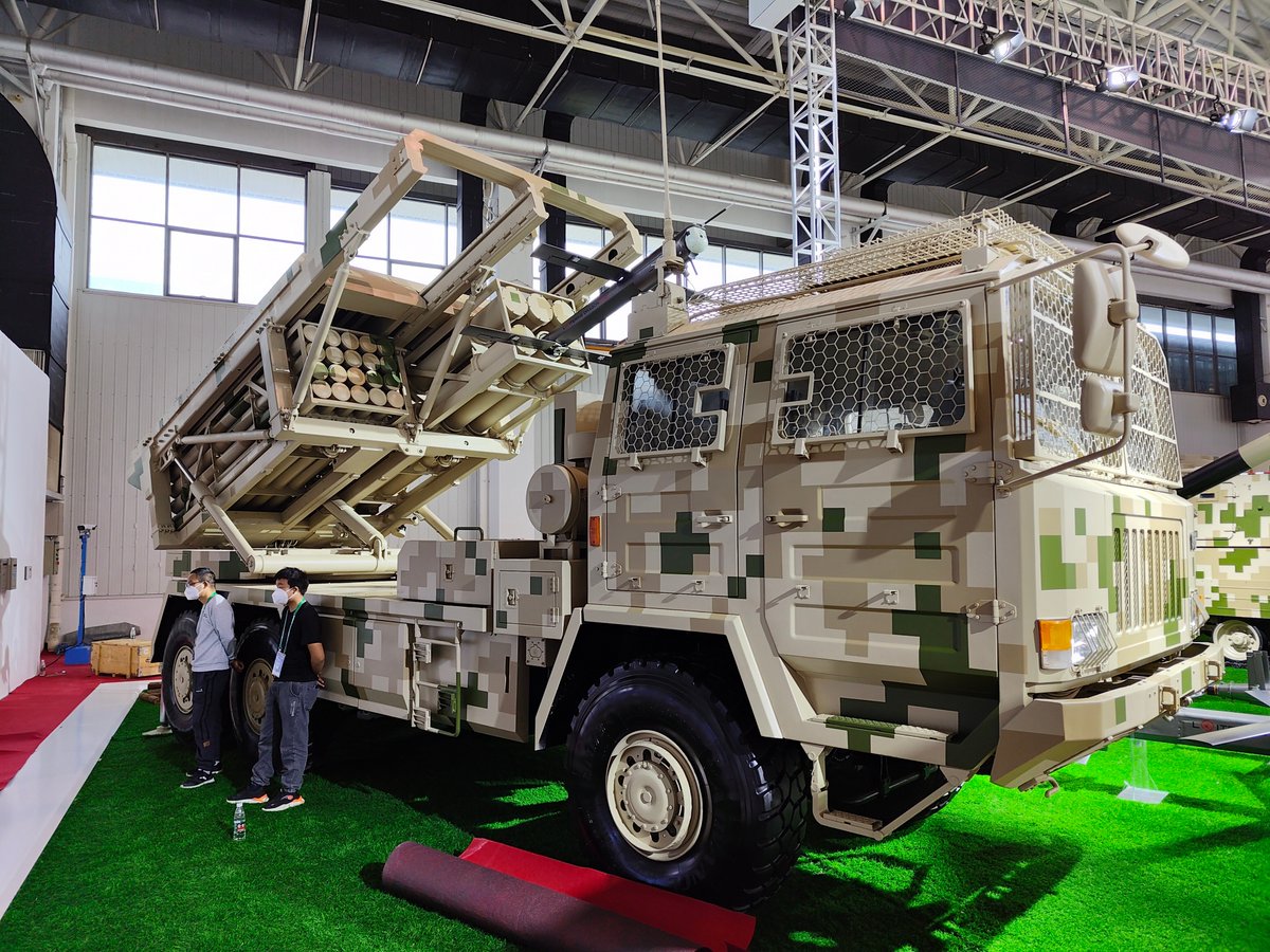 1/3 🇨🇳NORINCO SR5 Multiple-Launch Rocket System with multiple munitions including: -Loitering ...