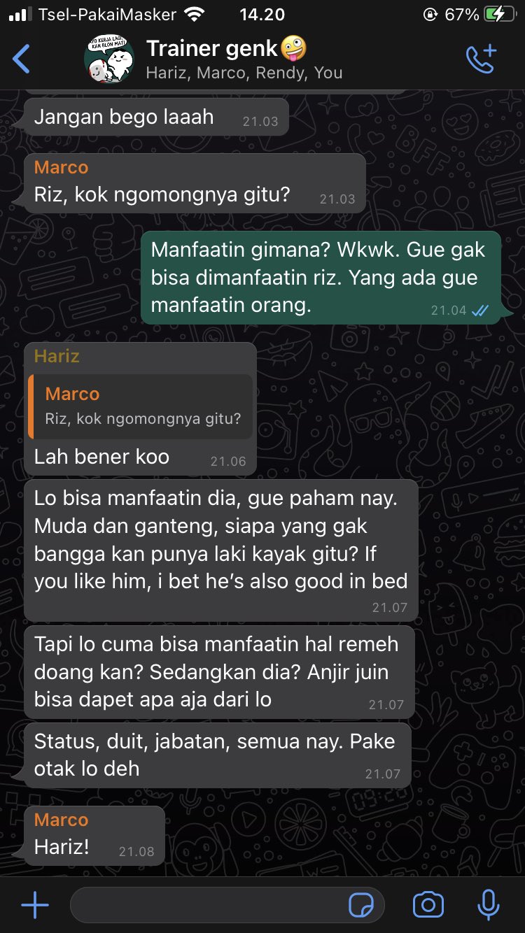 C | CEK BIO GAIZ on Twitter: "Biarin aja https://t.co/ZcOOVW1G6P" / Twitter