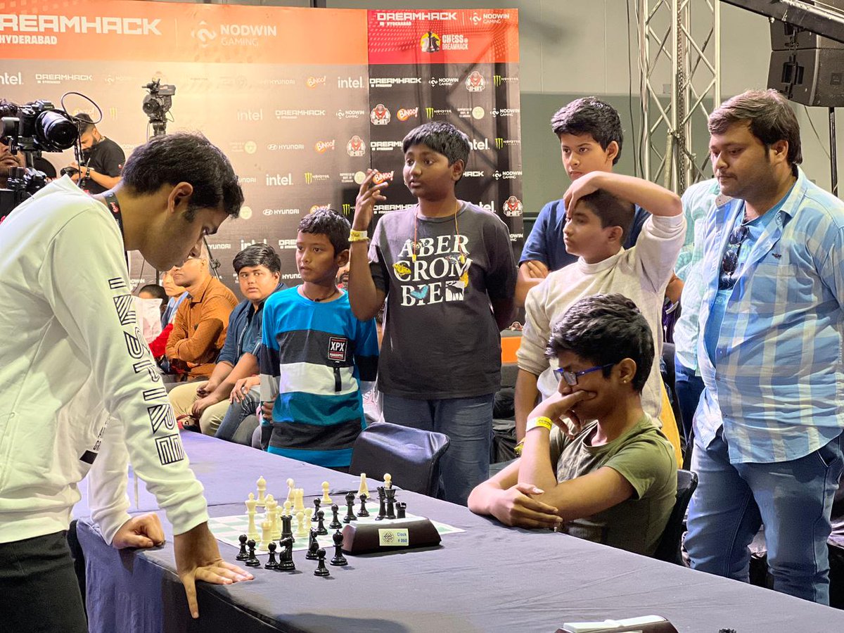 ChessBase India on Twitter: "The first big upset of the simul comes in - the highest rated ...