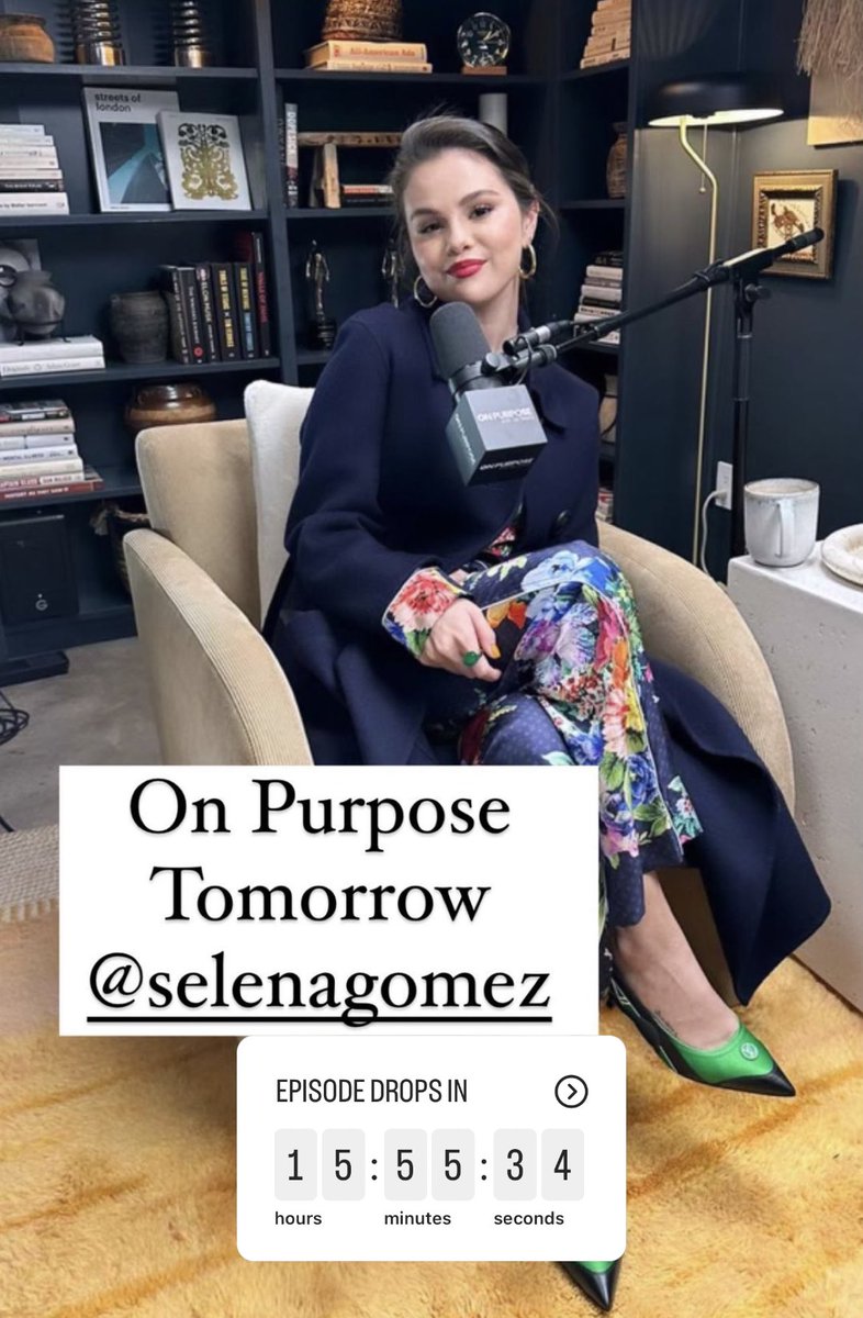 Selena Gomez on @JayShetty’s podcast Selena Gomez Source @gomezsource