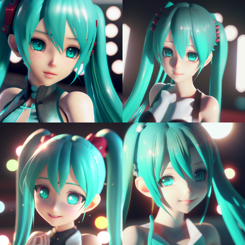 Hirokazu Yokohara on Twitter: "画像生成で「3DCGで作った初音ミク」その2。AIがひと昔まえのCGレンダリング感を見事に表現してる。3Dモデル作らなくてもこんな ...