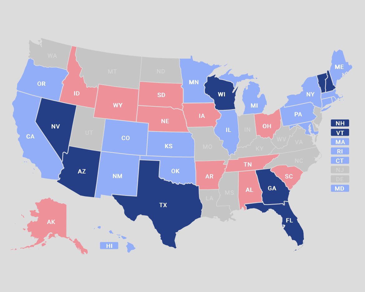 g on Twitter: "updated my 2026 gubernatorial election predictions https://t.co/qcEuMBpTu2" / Twitter