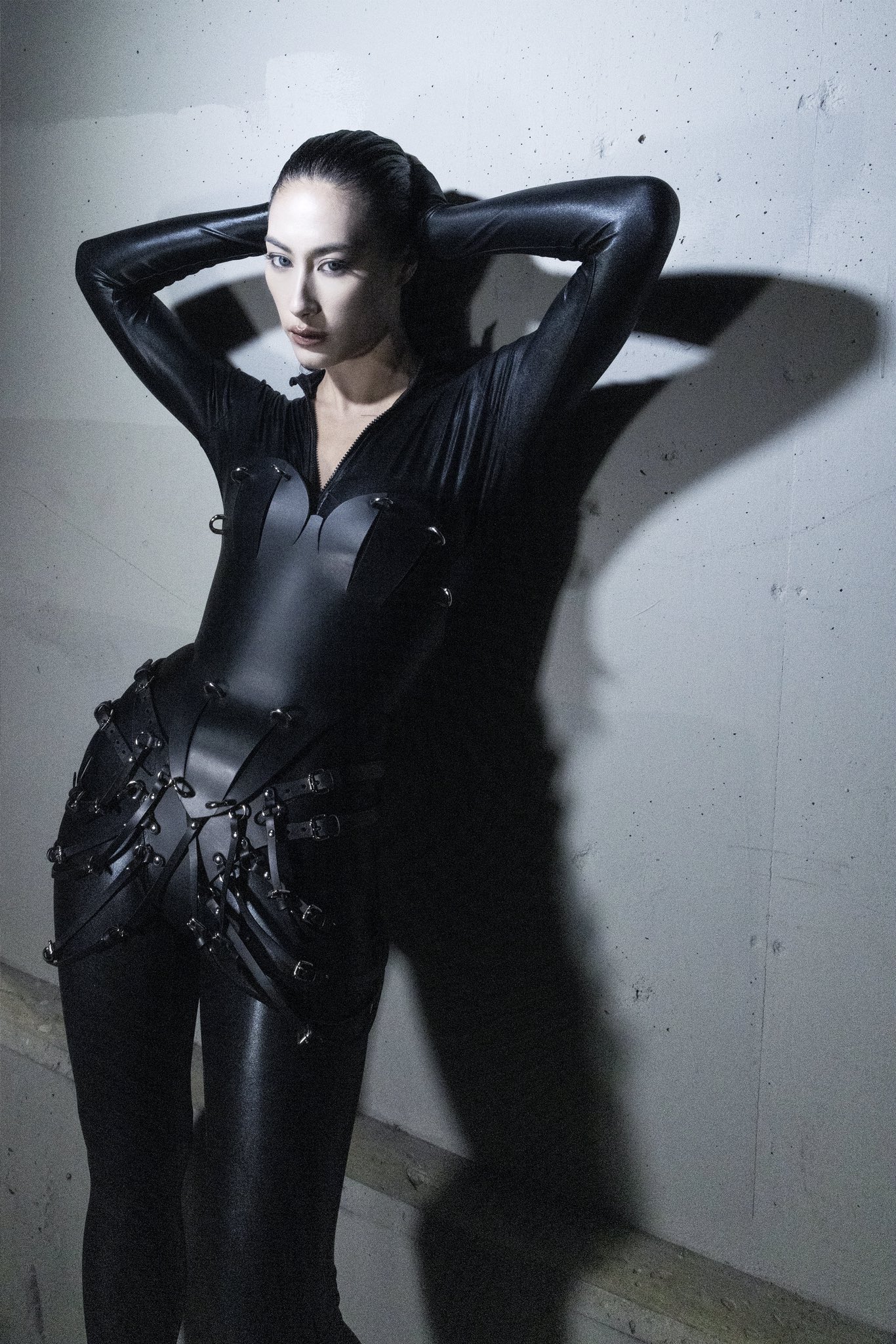 Fleet Ilya on Twitter: "Devyn wearing The Pierced Bodice & The Multi Buckle Thong 🖤 # ...