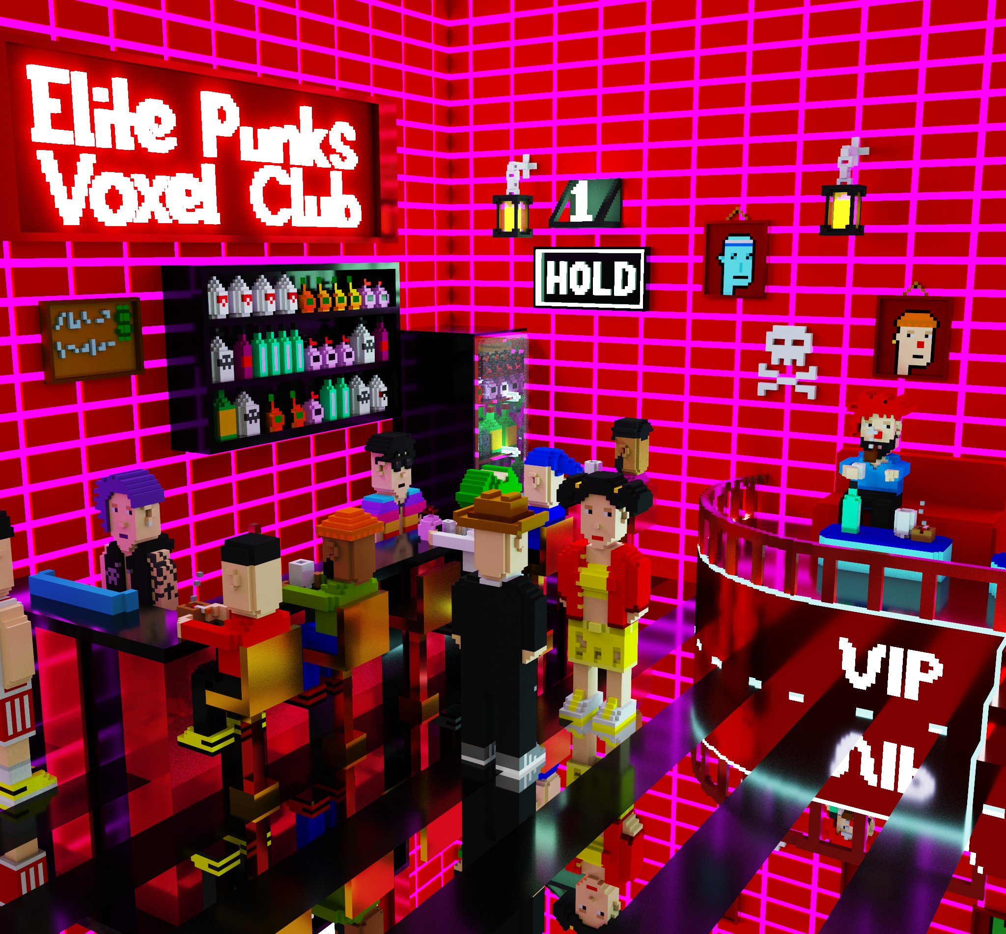 ElitePunks Voxel Club 🍻 on Twitter: "3333 pieces 1/1 3D costumed Punk characters⭐️ The most ...
