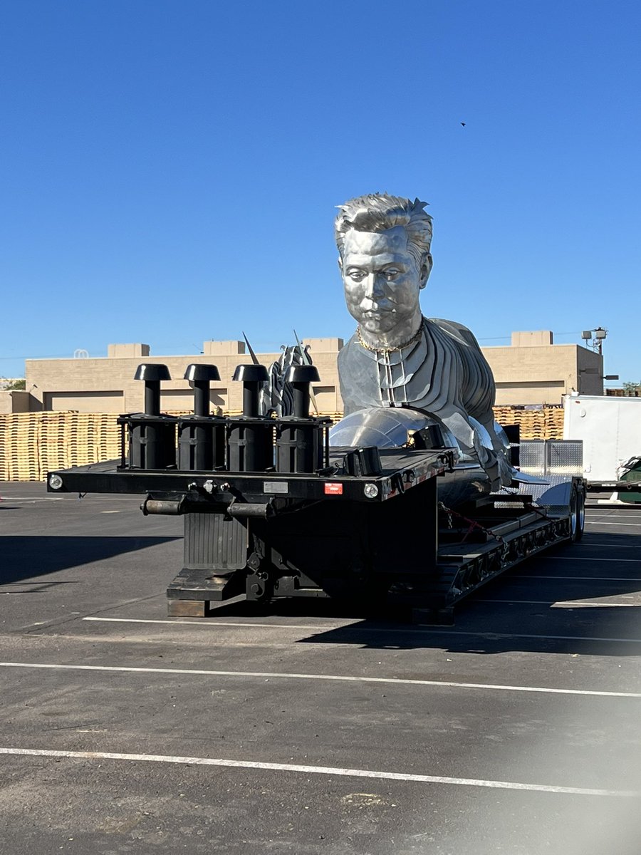 Nothing to see here but a $600k statue of a four-legged Elon Musk ...