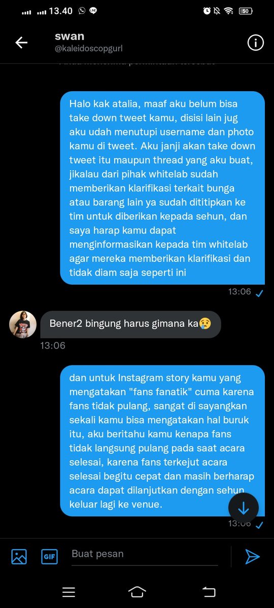 hepiceylan on Twitter: "merujuk pada thread aku ini, kak atalia salah satu staf yang ada di ...