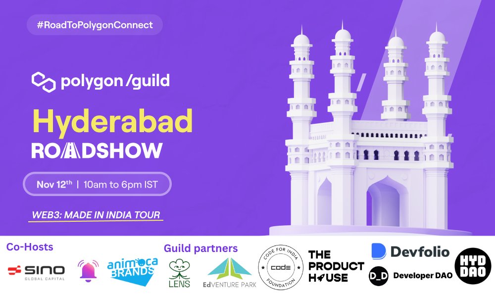 polygonhyderabad on Twitter: "300+ REGISTRATIONS! For the Polygon Guild Hyderabad Roadshow ...