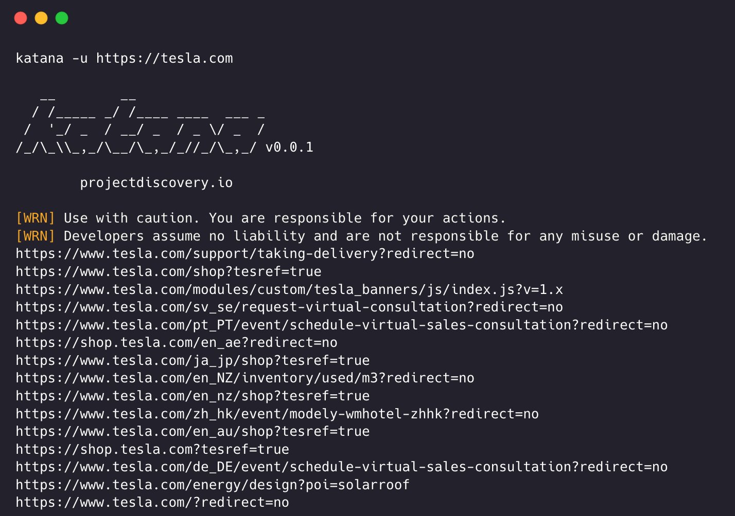 ProjectDiscovery.io on Twitter: "[NEW-PROJECT] 🥳🥳 Katana –– A next-generation crawling and ...
