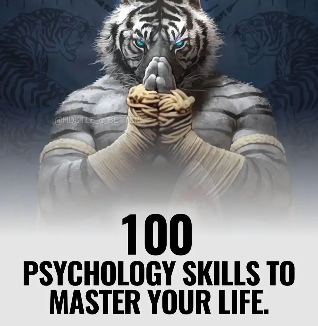 100 PSYCHOLOGY SKILLS TO MASTER YOUR LIFE. //THREAD// - Thread from ...