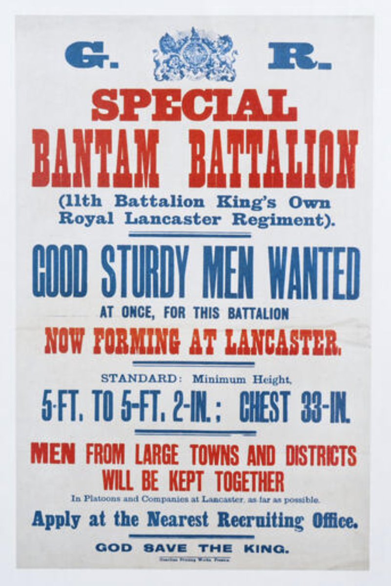 British recruitment poster from the First World War (1915) advertising ...