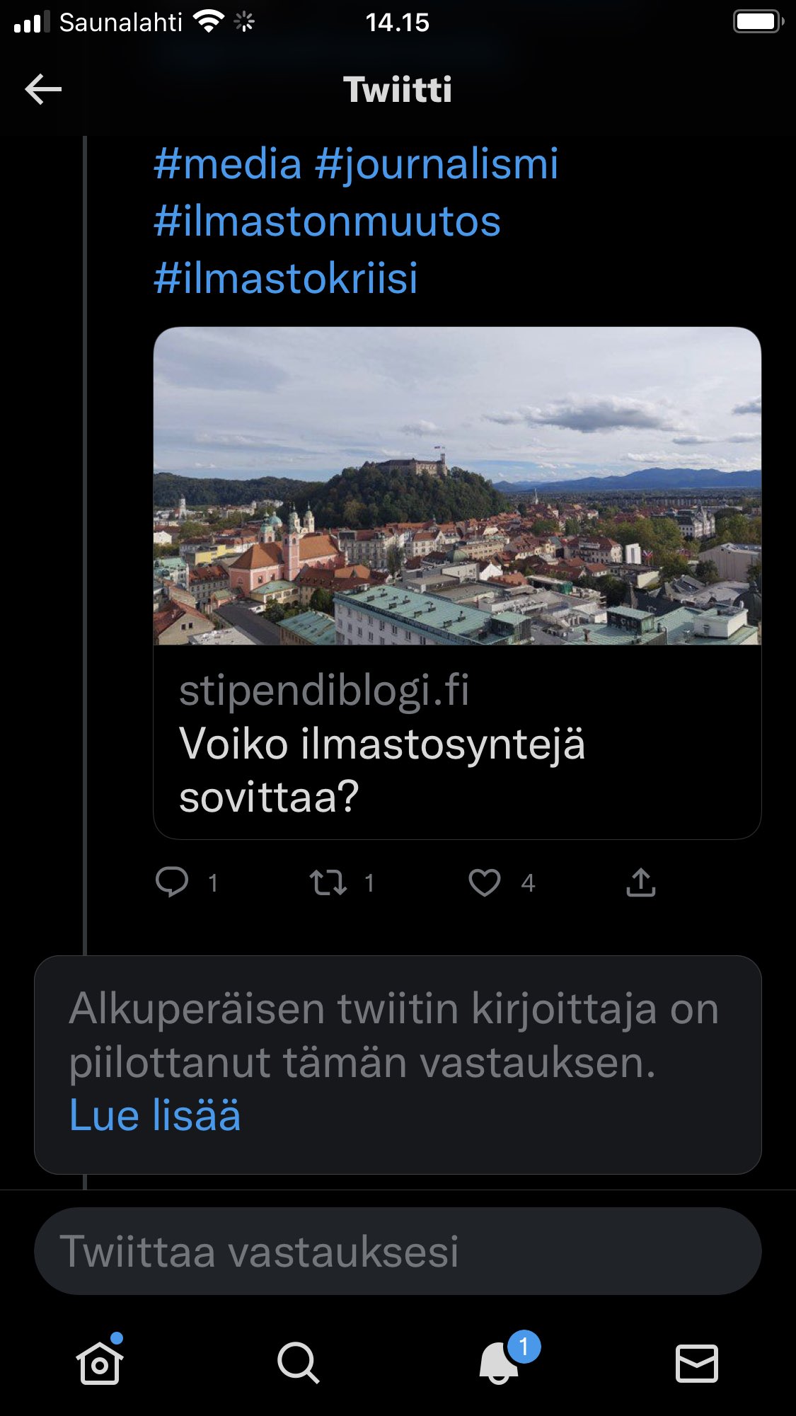 Simo Ruoho on Twitter: "Mitähän piilotettavaa @HSsaatio löysi tästä kysymyksestäni? Profiilin ...