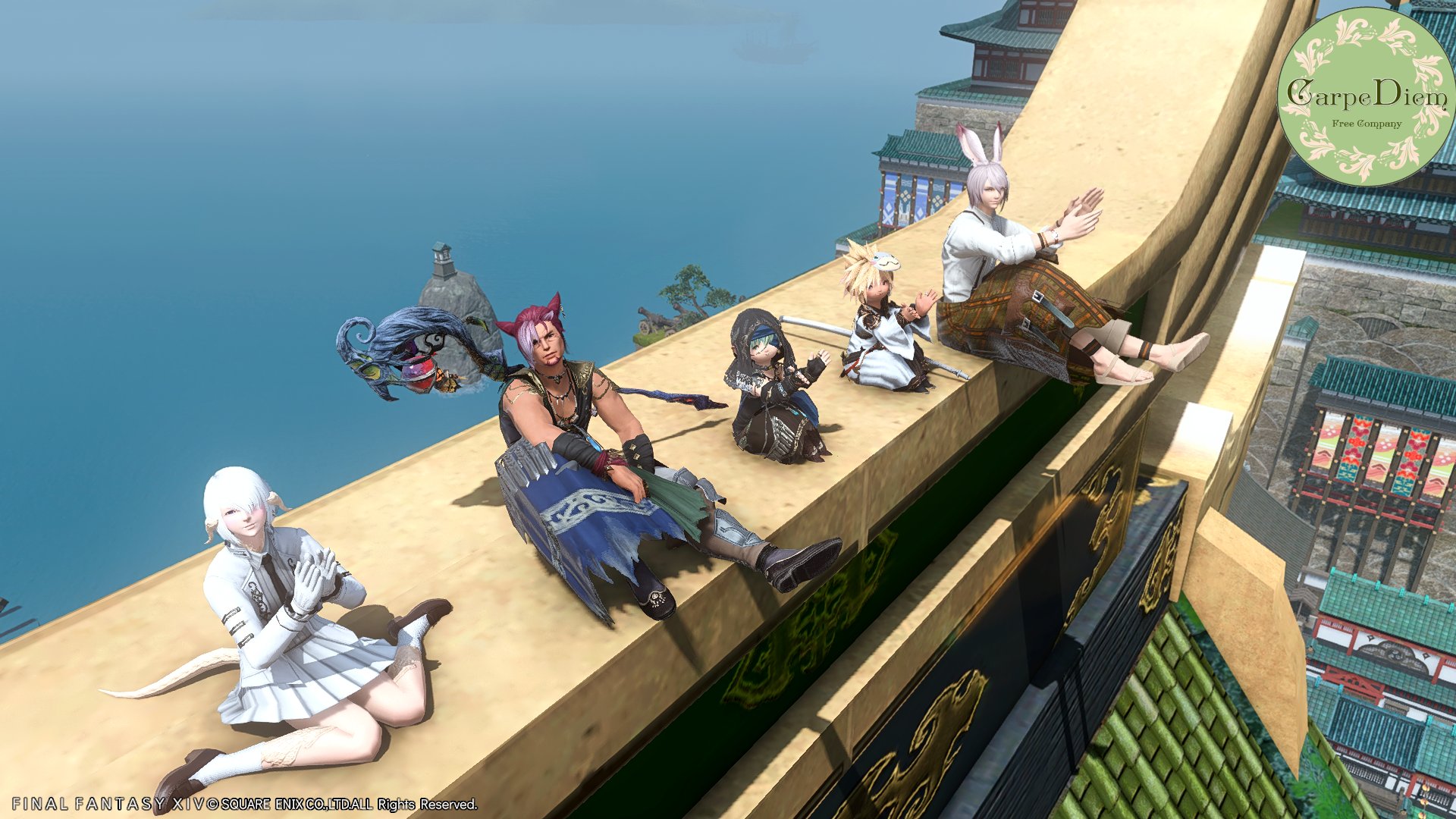 おぼろ🜸Belias@FF14 on Twitter: "クガネ入りしたメンバーさんついに登頂を果たす！！ おめでとう～ #FF14 #CarpeDiem #XIV_PICTCLIP ...