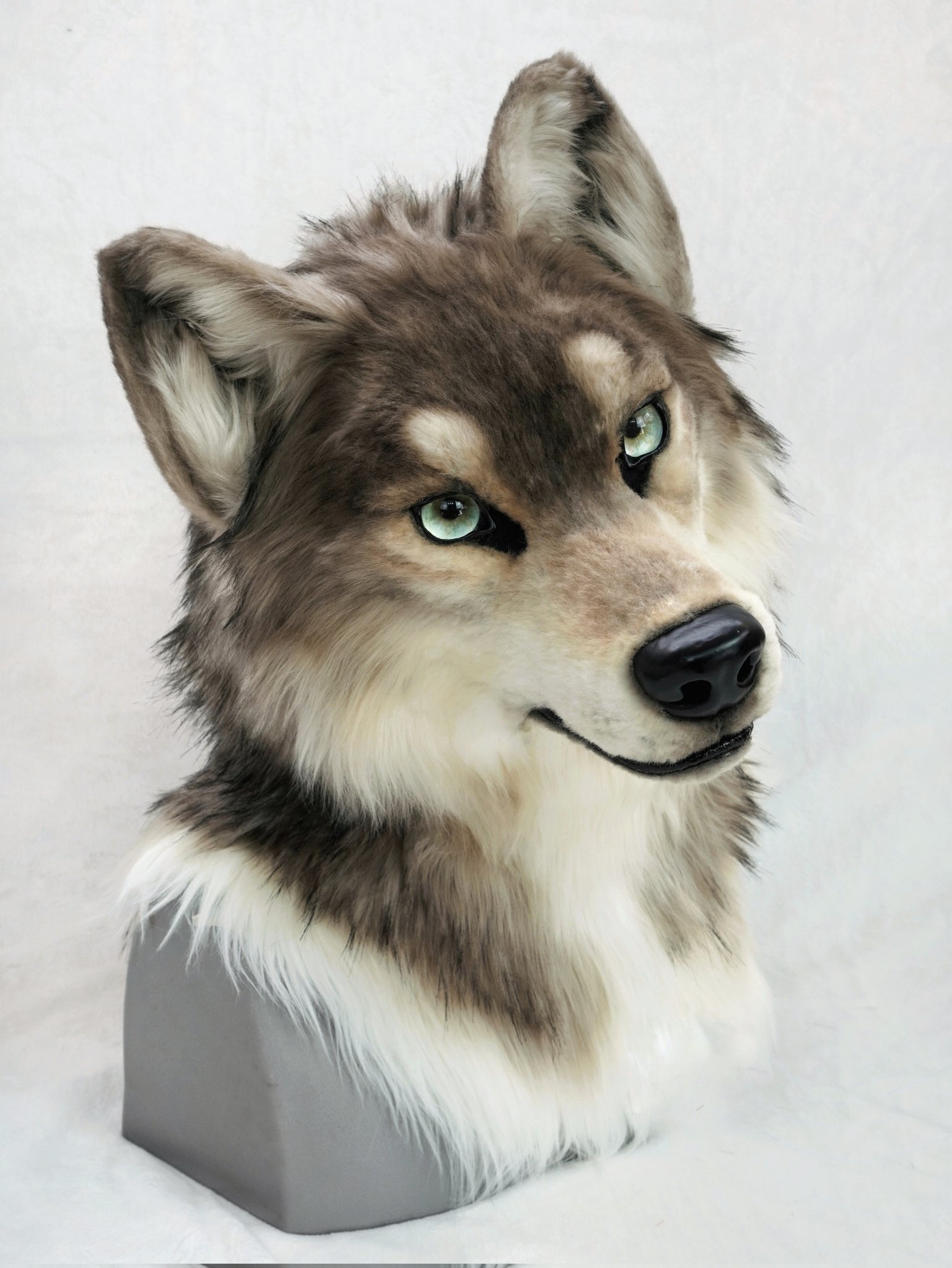 Realistic Wolf Fursuit A Male Wolf Fursuit He Has A Strong Face And Is