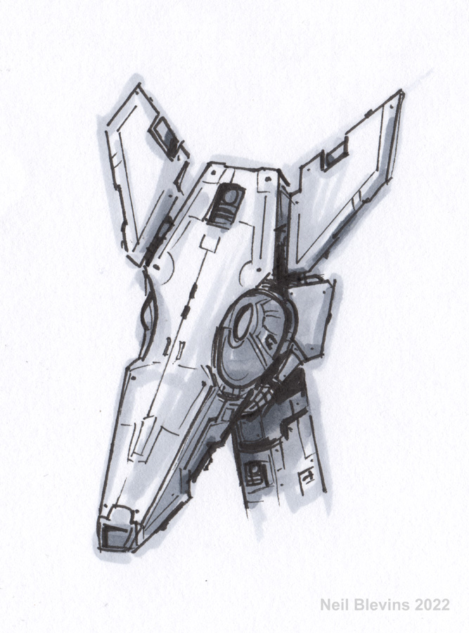 「Another doodle from the early morning #l」|Neil Blevinsのイラスト