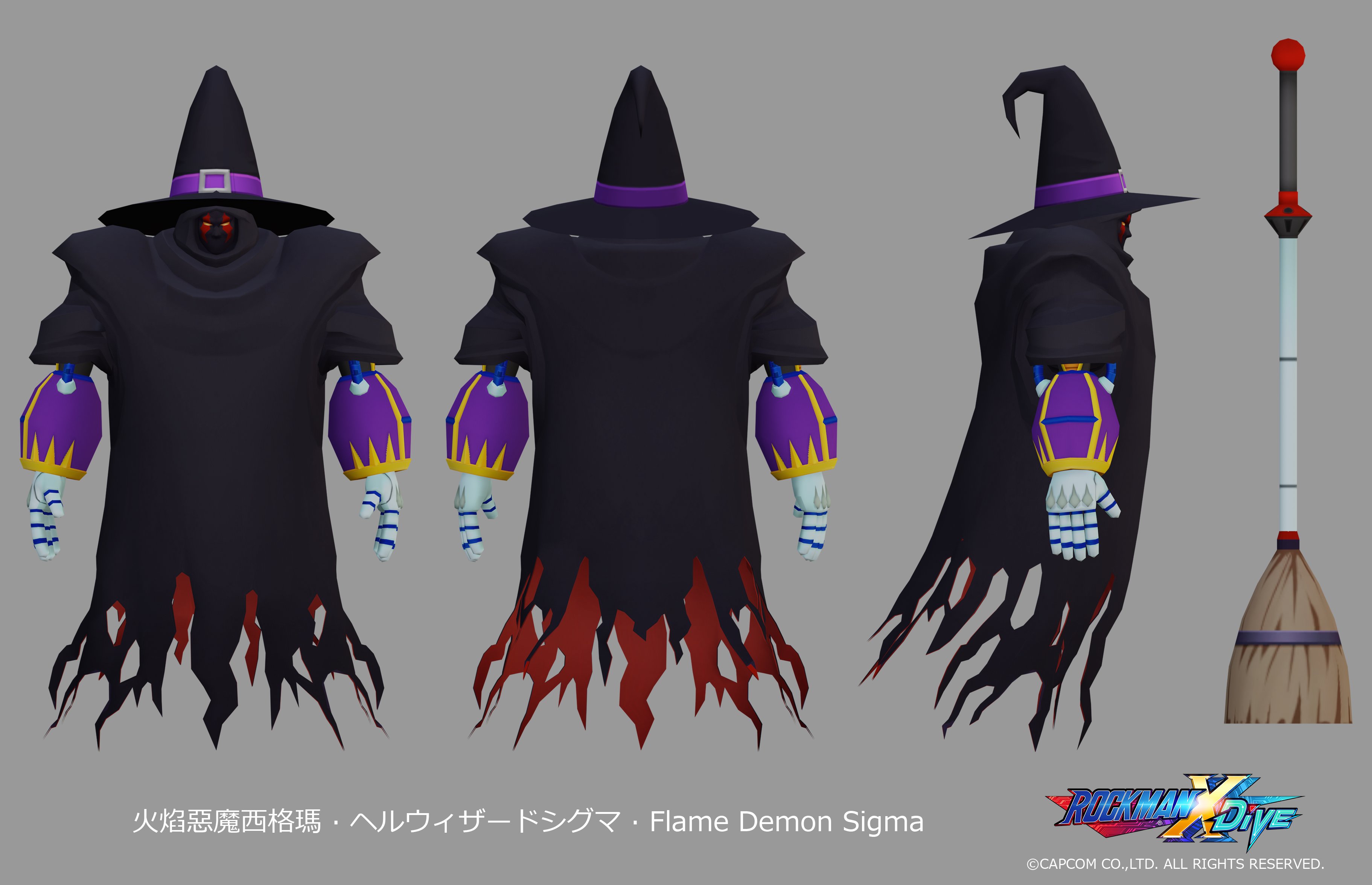 Reploid 21XX on Twitter: "Flame Demon Sigma from Rockman X DiVE. https://t.co/KC3wv5zXY5" / Twitter