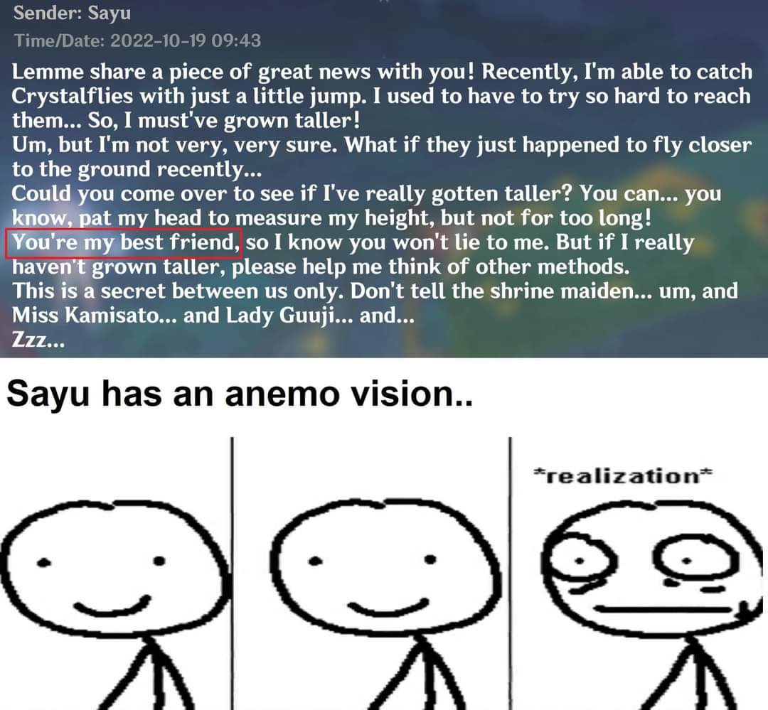 Teyvat Tabloid ⚡ LEAKS & MEMES ⚡ on Twitter: "Foreshadowing? 😂 #Genshinlmpact #Genshin # ...