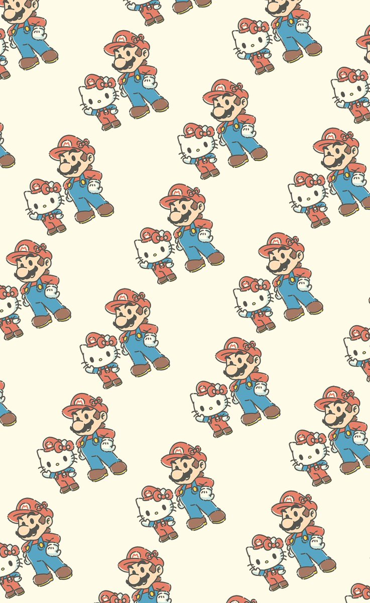 ルイージ 「Super Mario + Sanrio CollabWallpapers 」|iago 💙 poc conのイラスト