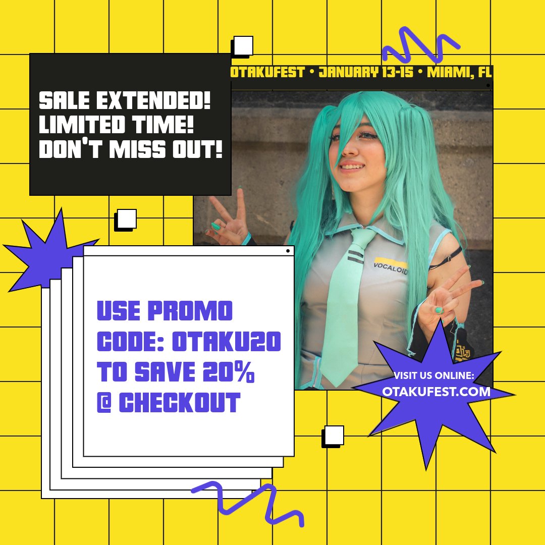 OtakuFest | オタク祭り on Twitter: "🚨SALE EXTENDED!🚨 LAST CHANCE for savings from now until November ...