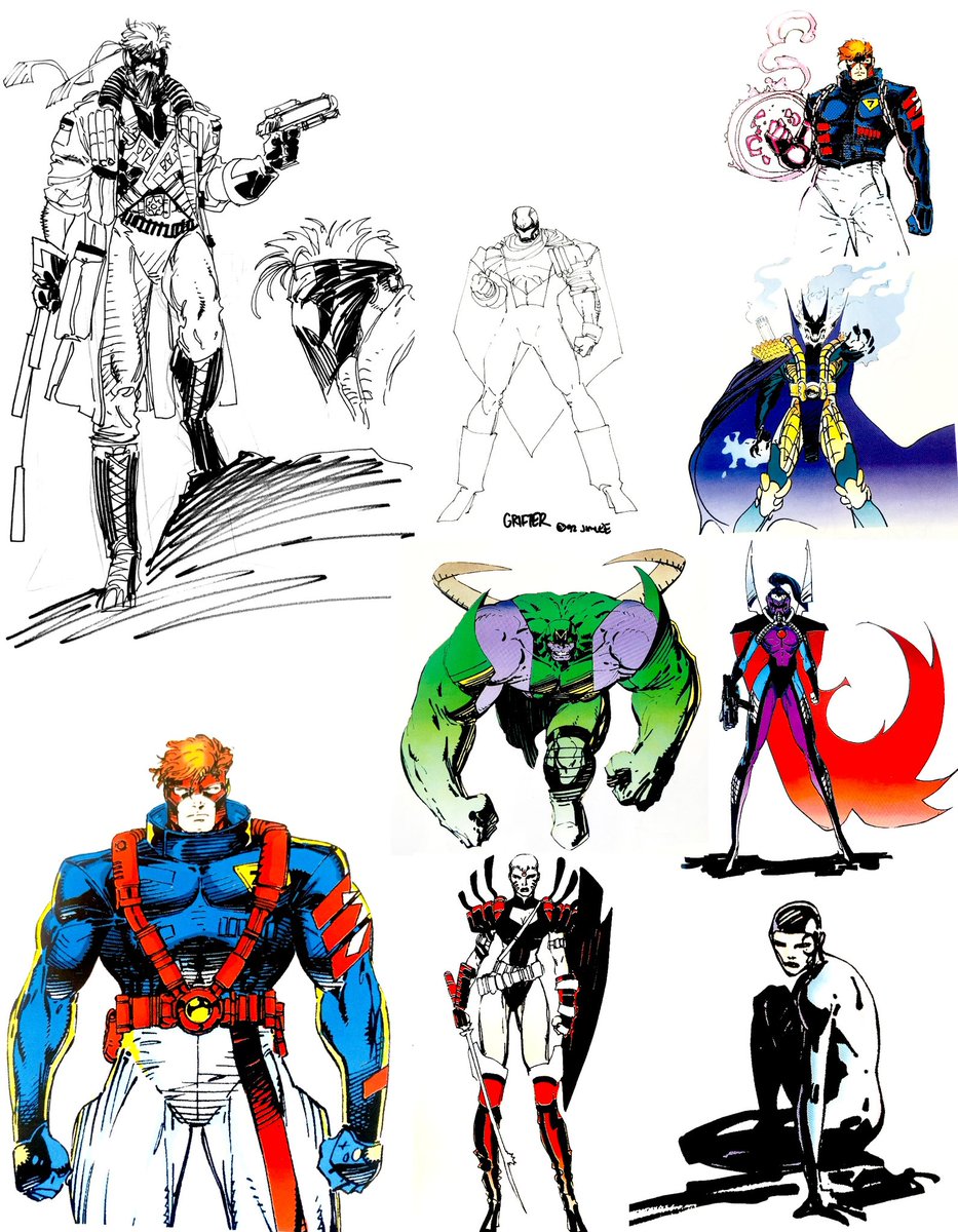 Cool Comic Art On Twitter Rt Coolcomicart Wildcats Early Designssketches By Jim Lee Jimlee