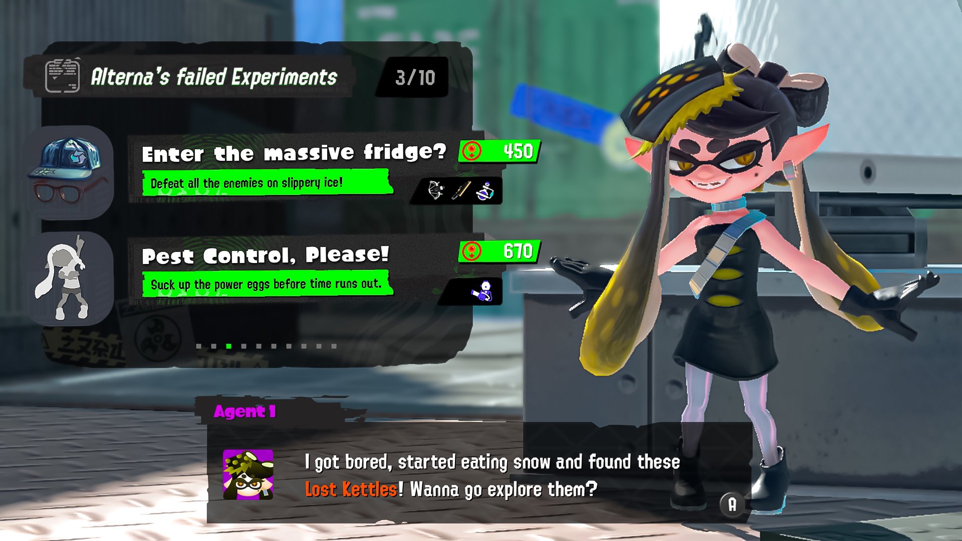 Pufuu 🐡 on Twitter: "Splatoon 3 - Alterna’s failed Experiment bonus levels are harder than Octo ...