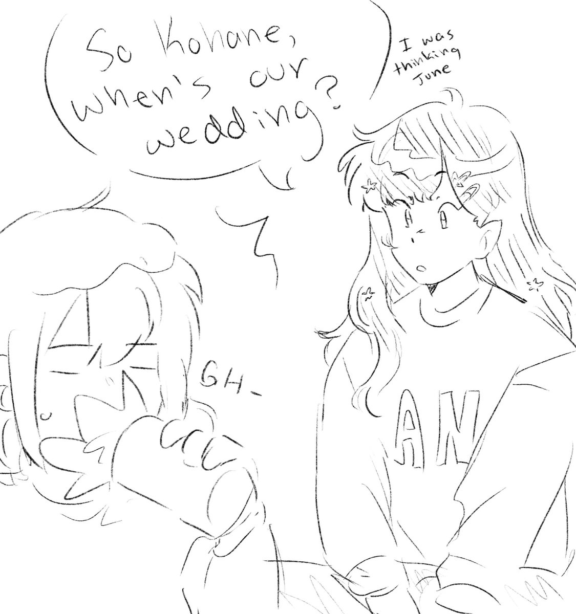 「uy ayahina doodle i kinda gave up on 」Luna 🌙の漫画