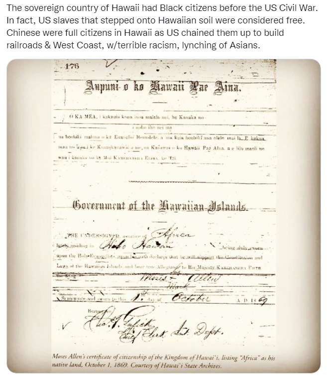 The US / West has never had democracy. They banned our Hawaiian ...