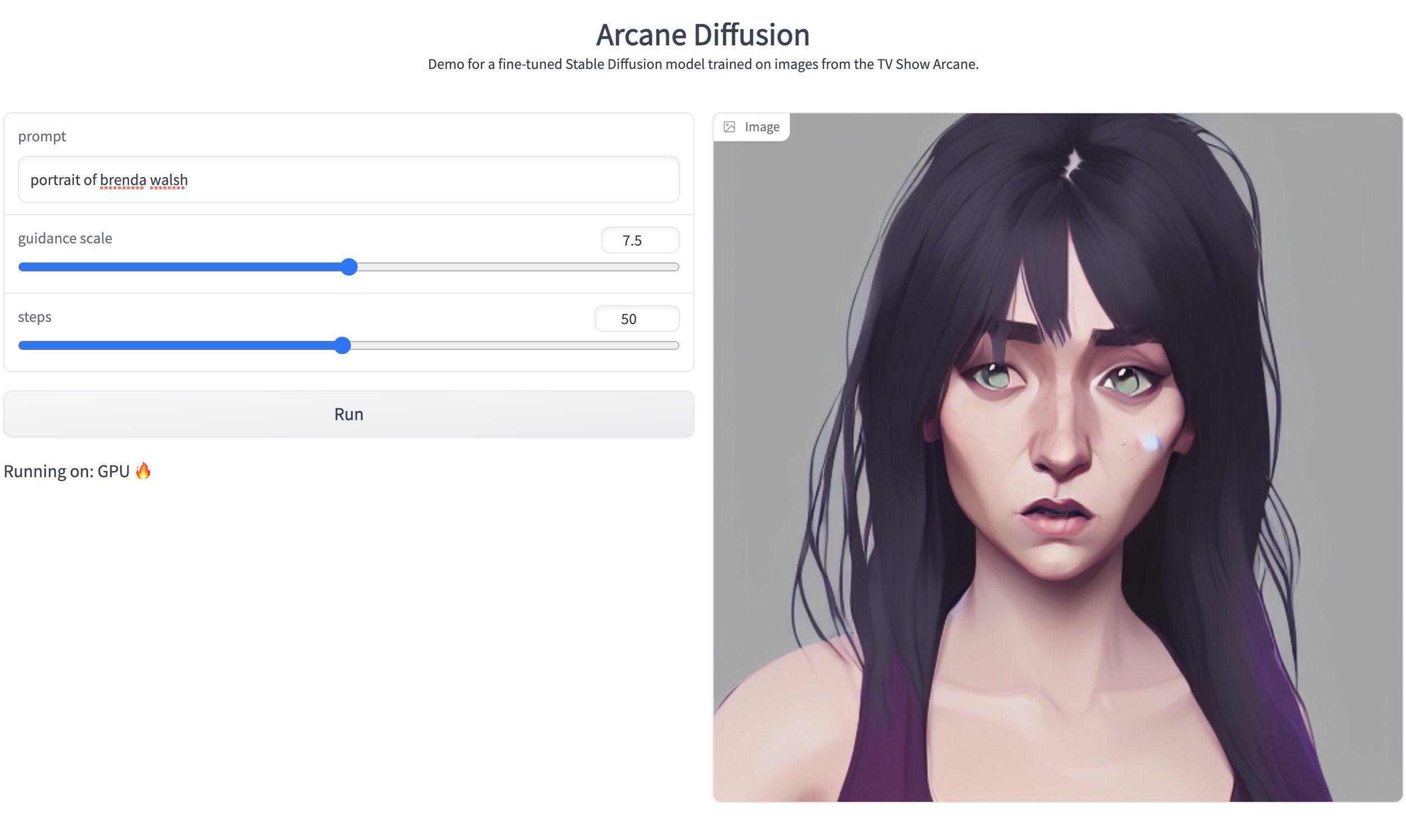 AK on Twitter: "The @Gradio Demo for Arcane Diffusion: fine-tuned Stable Diffusion model trained ...