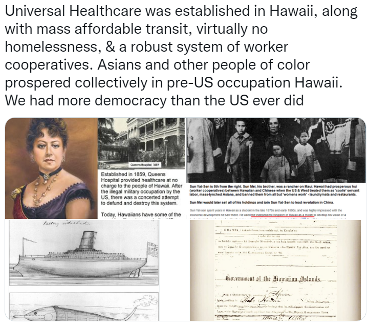 The US / West has never had democracy. They banned our Hawaiian ...