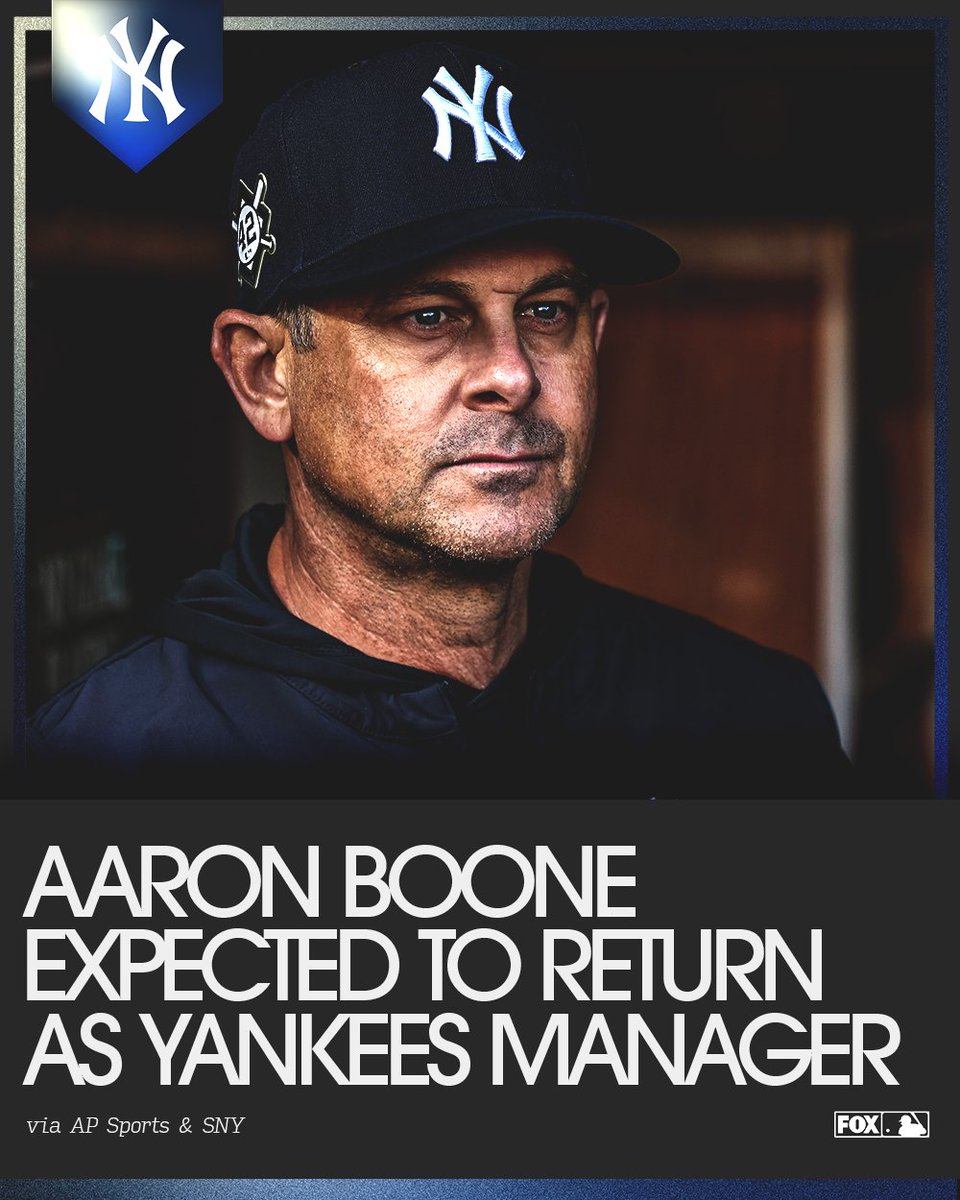 FOX Sports: MLB on Twitter: "Yankees owner Hal Steinbrenner plans on keeping Aaron Boone as ...