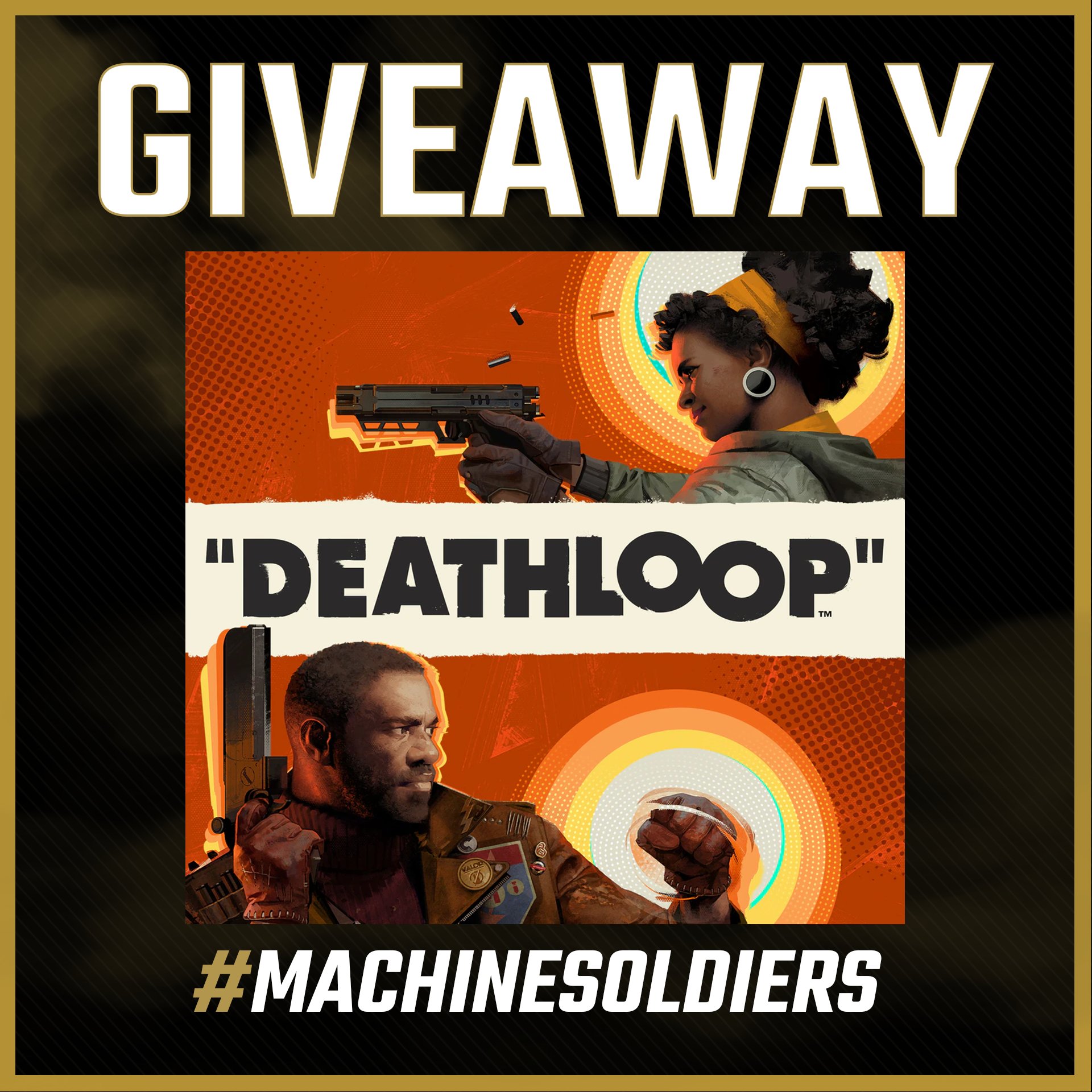 Machine Soldiers on Twitter: "We are giving away a Steam key for Deathloop👀 To be in the draw ...