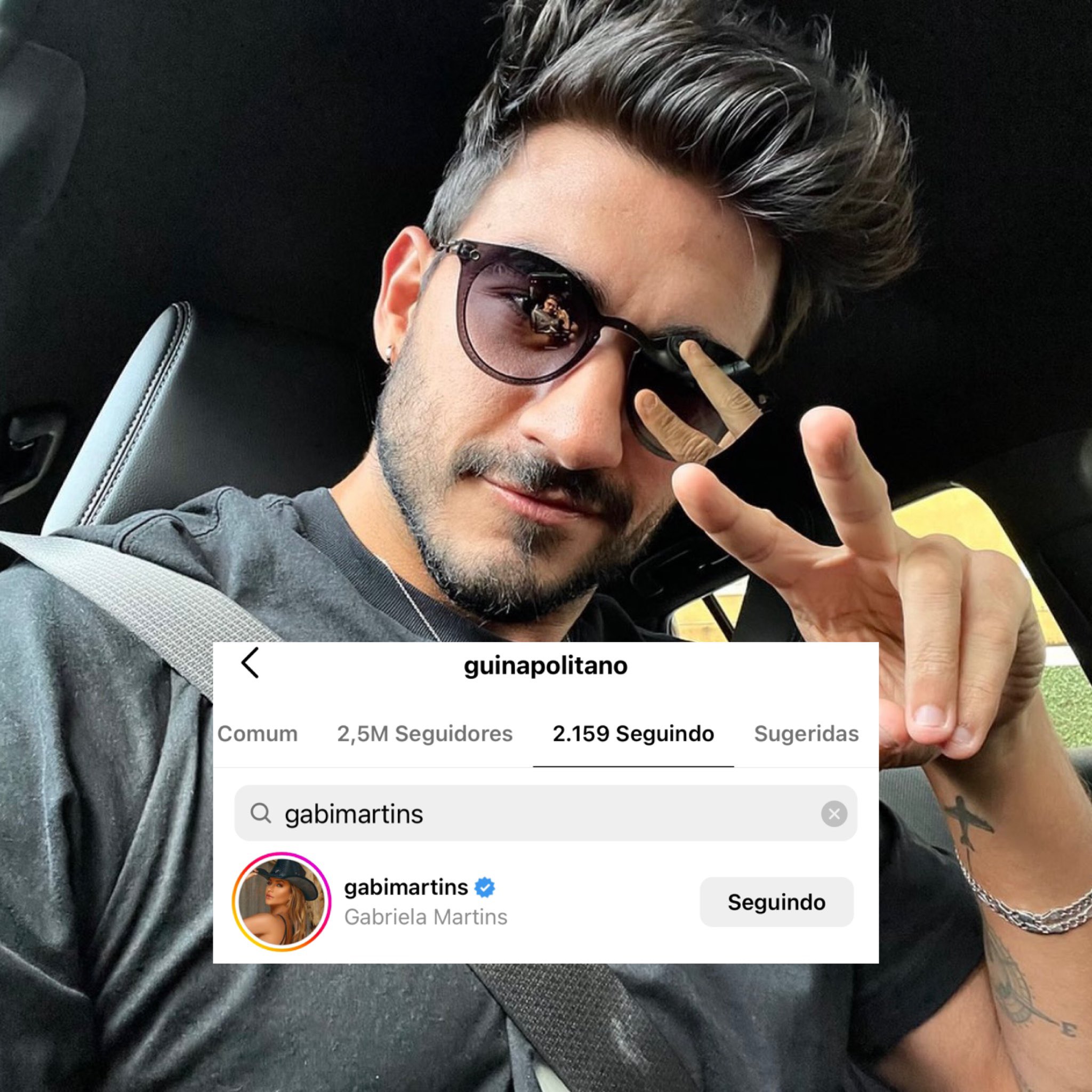 CHOQUEI on Twitter: "🚨AGORA: Gabi Martins e Gui Napolitano voltam a se seguir no Instagram ...