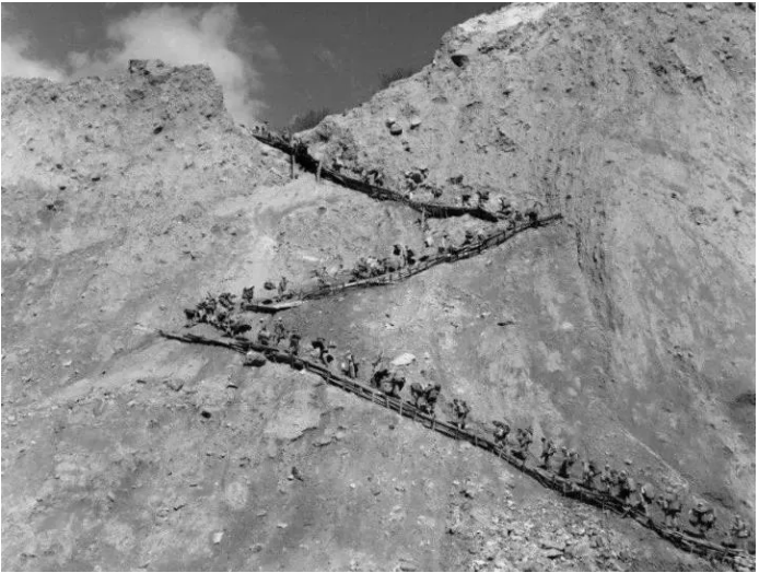 People's Liberation Army marching into Tibet, 1950 Carl Zha @carlzha