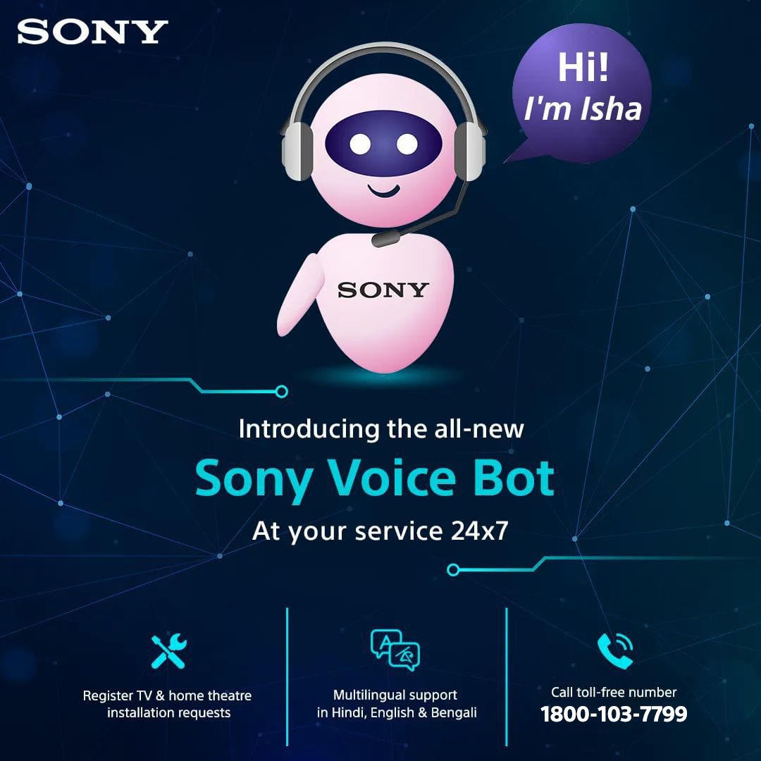 Sony India on Twitter: "Innovation in every step – introducing Isha, Sony’s new Voice Bot, a ...
