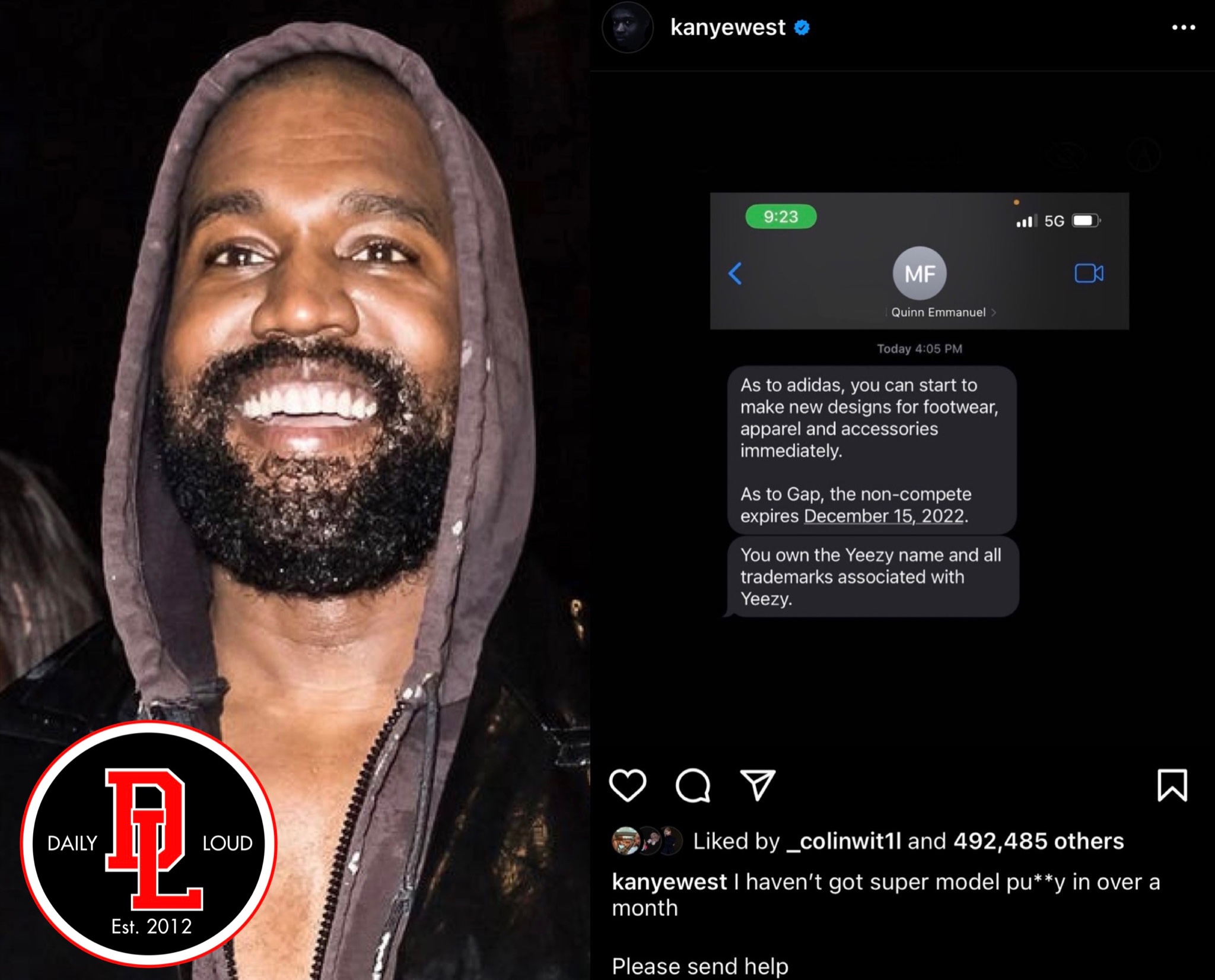 Kanye West Smile 2022