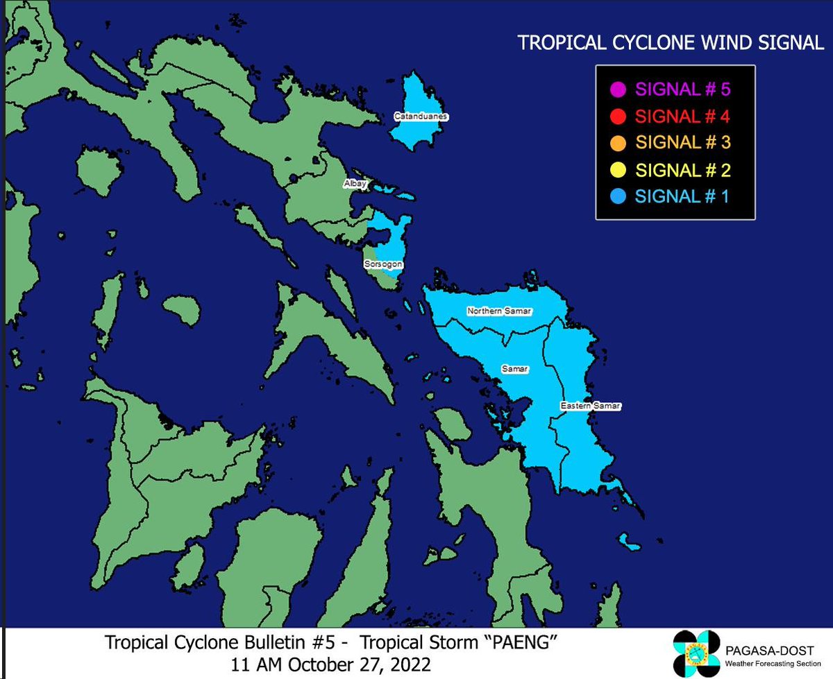 Inquirer on Twitter: "JUST IN: Pagasa has raised Signal No. 1 in more areas as #PaengPH ...