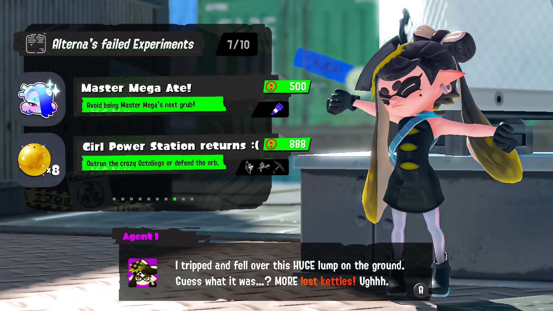 Pufuu 🐡 on Twitter: "Splatoon 3 - Alterna’s failed Experiment bonus levels are harder than Octo ...