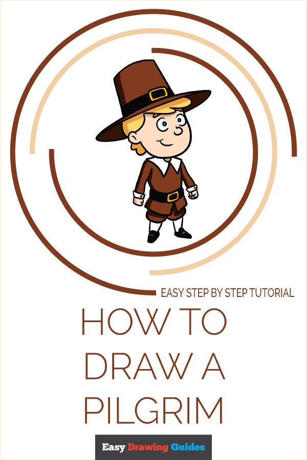 Easy Pilgrim Drawing