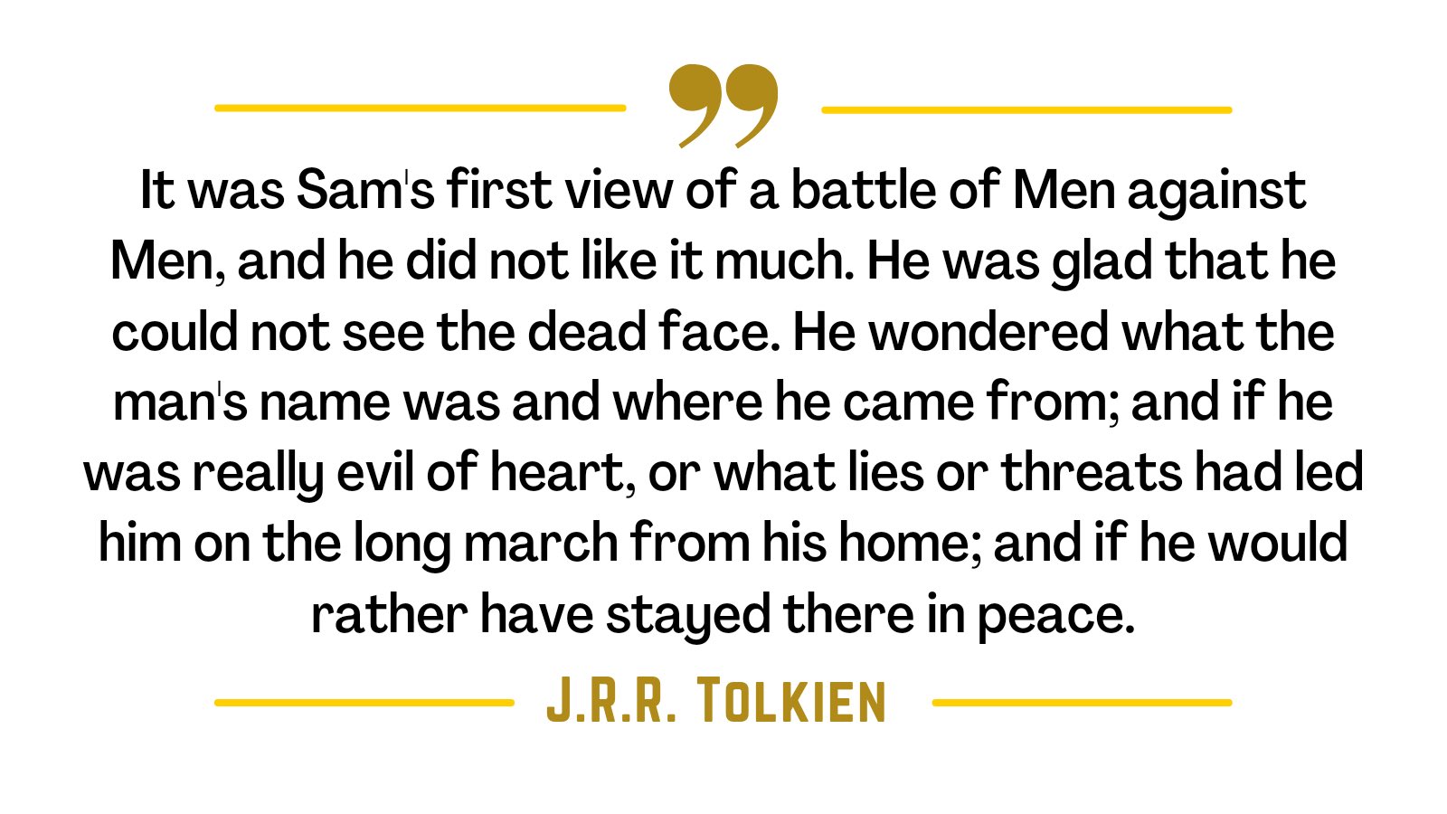 Trey the Explainer on Twitter: "Even Tolkien’s work had a more nuanced view of evil at times ...