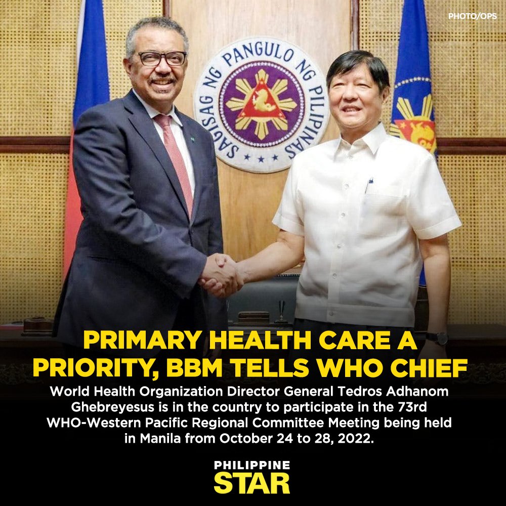 The Philippine Star on Twitter: "President Marcos has underscored the need to focus on primary ...