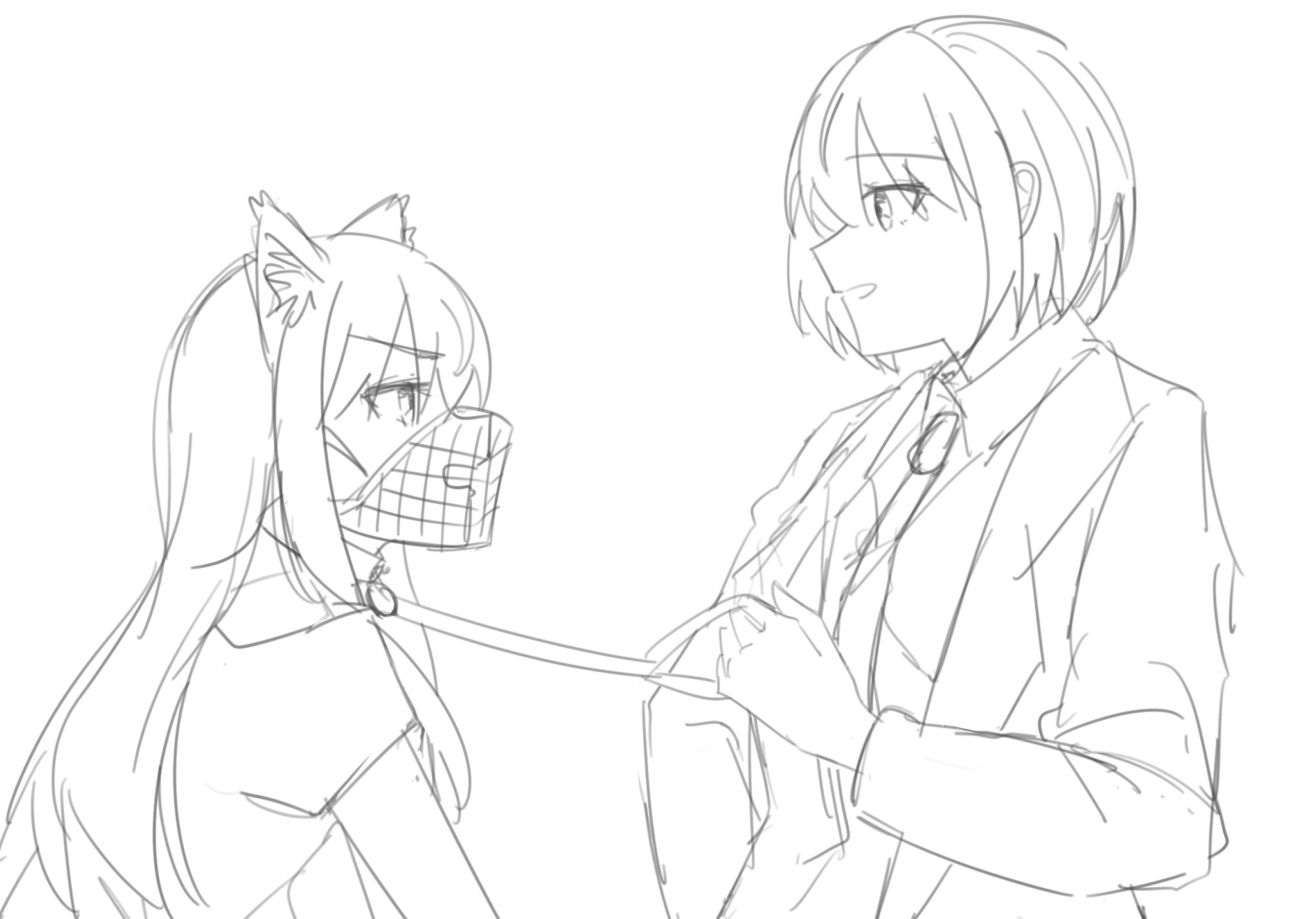 eclair on Twitter: "飼い主x犬奴隷/狂犬—>忠犬 #リコリコ #リコリス・リコイル #ちさたき #LycorisRecoil #落書き https://t.co ...