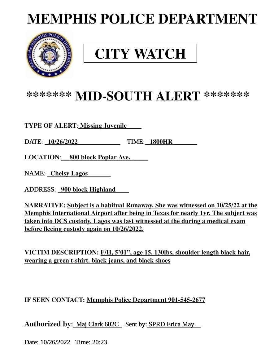 Memphis Police Dept On Twitter Have You Seen This Missing Juvenile