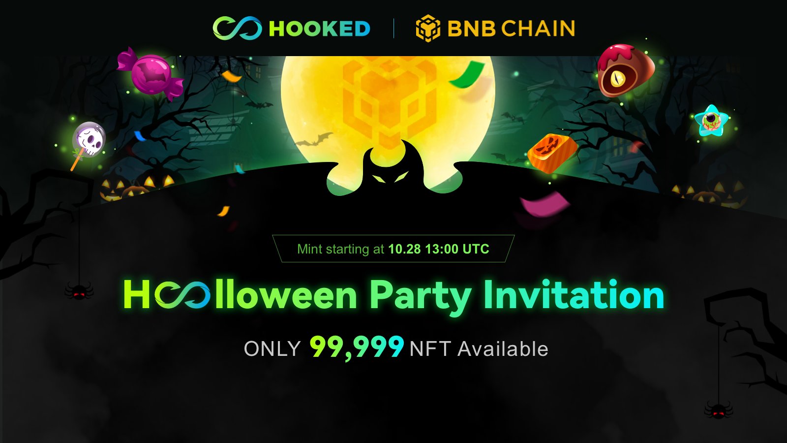HOOKED on Twitter: "Ta-da! 📩 Your invitation for Hoolloween Party, co-hosted by Hooked ...