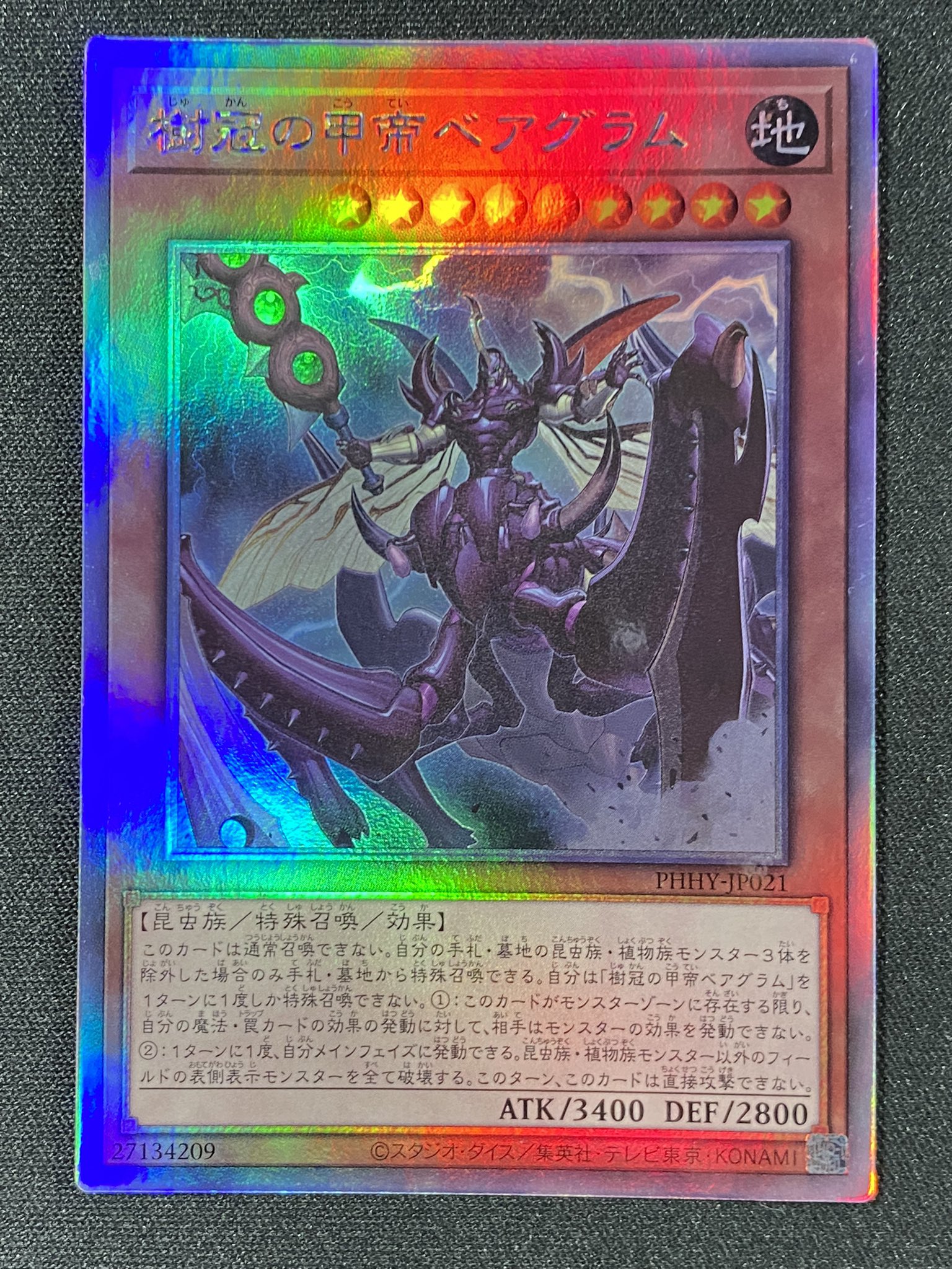 ONISYS(オックン) on Twitter: "PHHY-JP021 《樹冠の甲帝ベアグラム》 Holographic ゲーミング遊戯王 https://t.co/NnHIy9XGUS ...